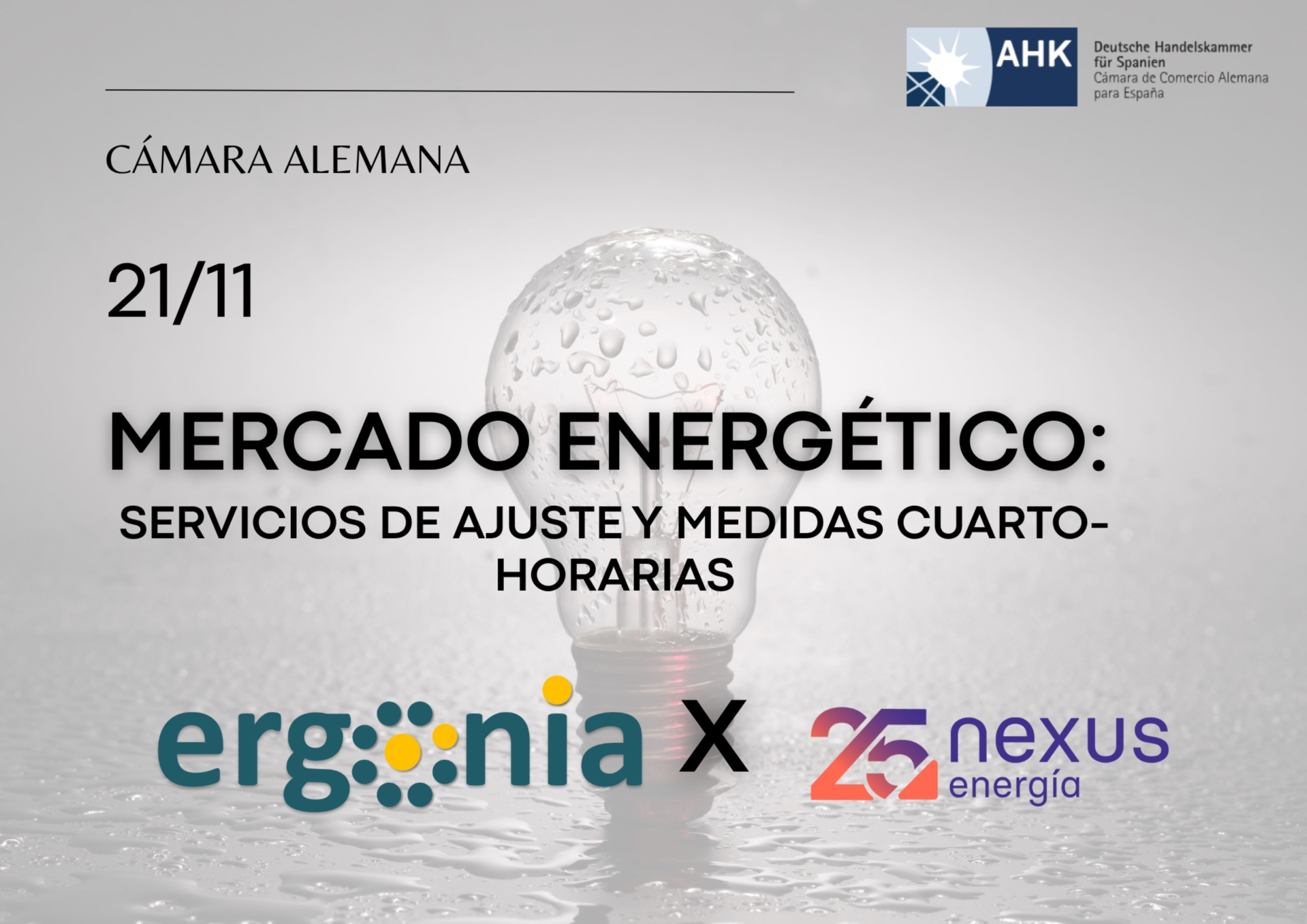 Ergonia | Mercado energético: Servicios de ajuste y medidas cuarto-horarias