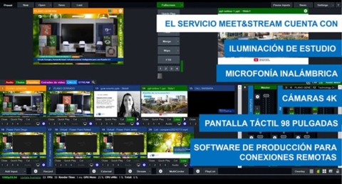 Meet & Stream: servicio de streaming para retransmisión en directo y grabación de eventos